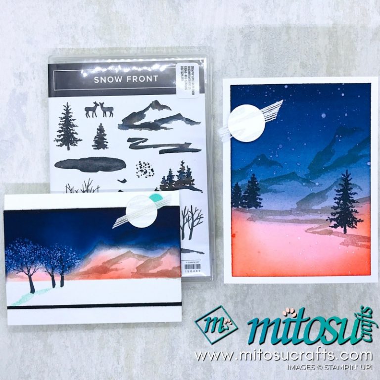 Beautiful Scenes with Snow Front by Stampin' Up! - Mitosu Crafts