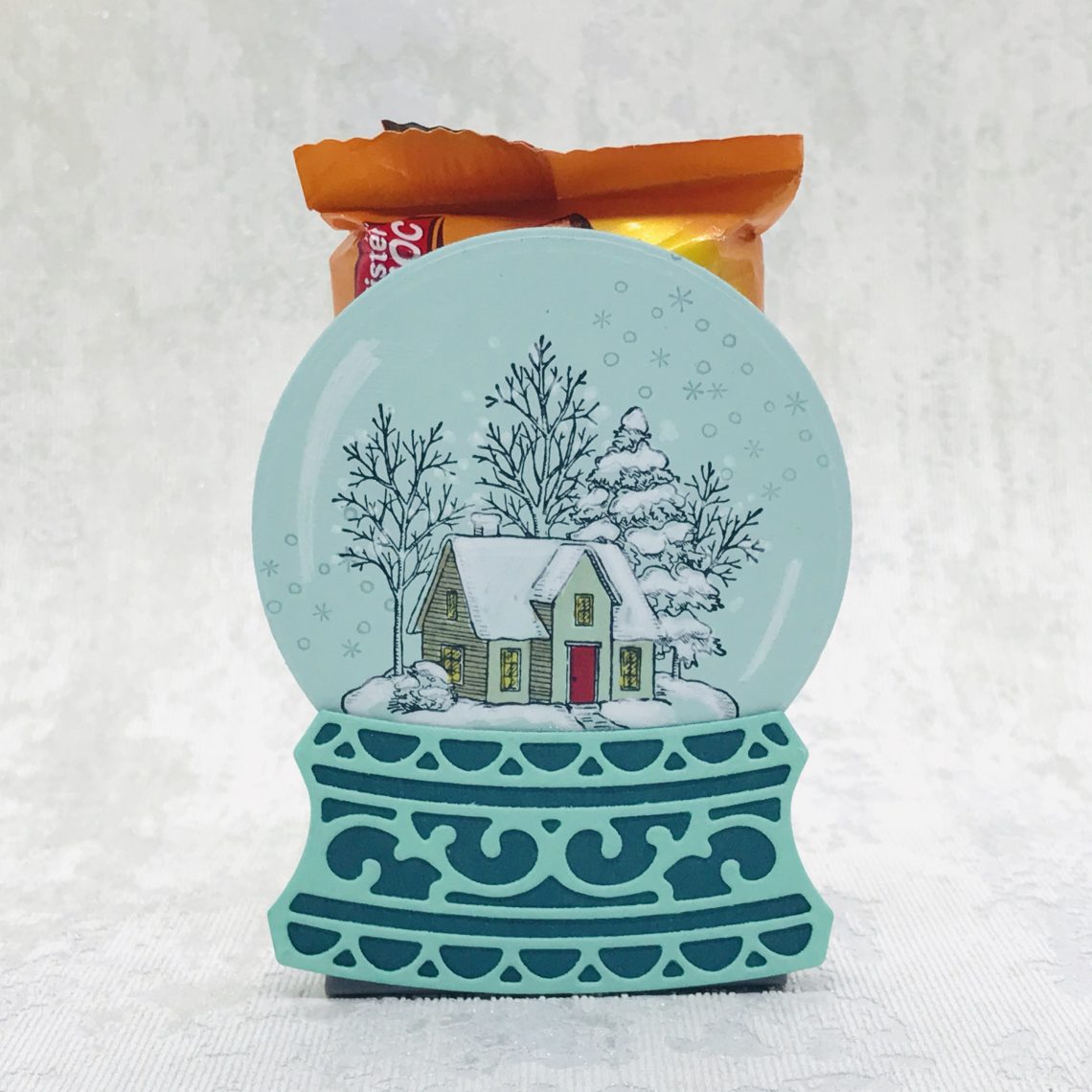 Still Scenes Shaker Card & Snow Globe Treat Holder - Mitosu Crafts