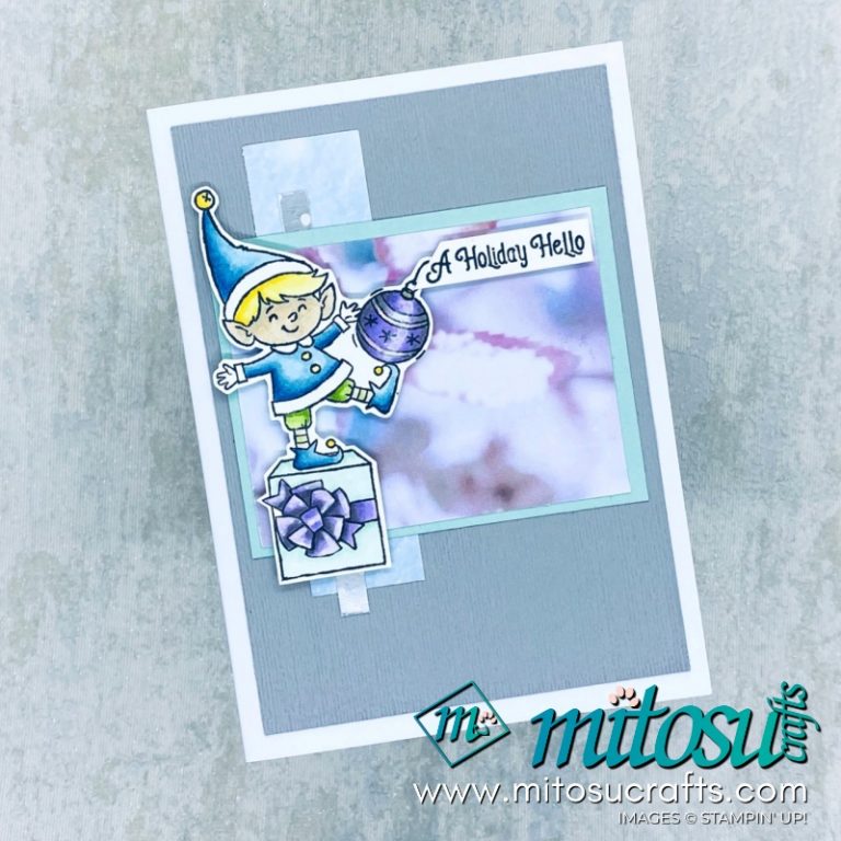 #Elfie Card Inspiration for Paper Craft Crew - Mitosu Crafts