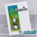Colouring Fable Friends Rabbit with Watercolour Pencils - Mitosu Crafts