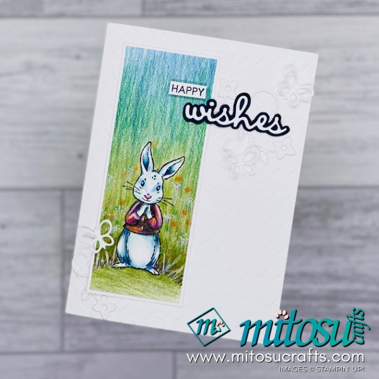 Colouring Fable Friends Rabbit with Watercolour Pencils - Mitosu Crafts