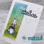 Colouring Fable Friends Rabbit with Watercolour Pencils - Mitosu Crafts