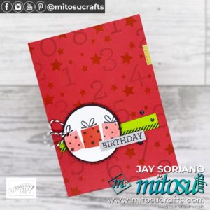 Family Party Stamp Set For A Kids Card - Mitosu Crafts