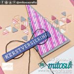 The Right Triangle for a Pink Christmas Tree Card - Mitosu Crafts