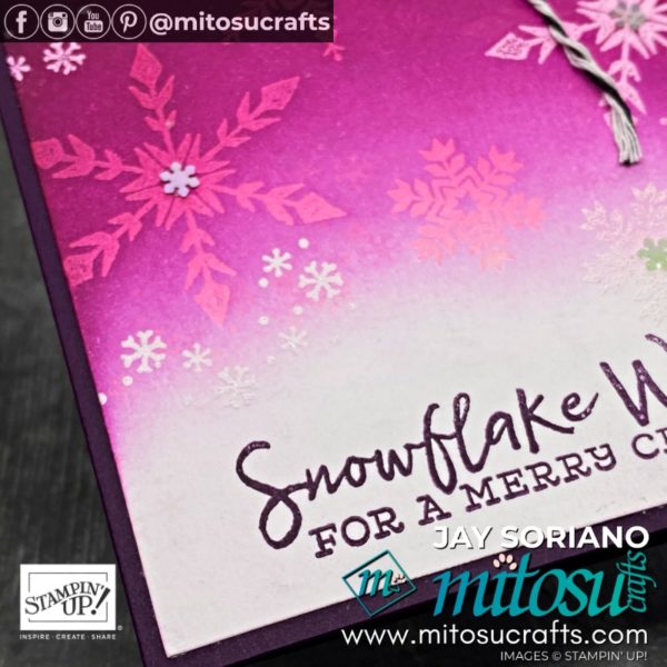 Snowflake Wishes Emboss Resist Madness - Mitosu Crafts
