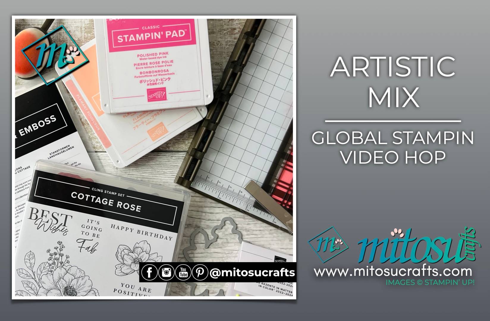 Bright Happy Mail with Artistic Mix Ink Blending - Mitosu Crafts