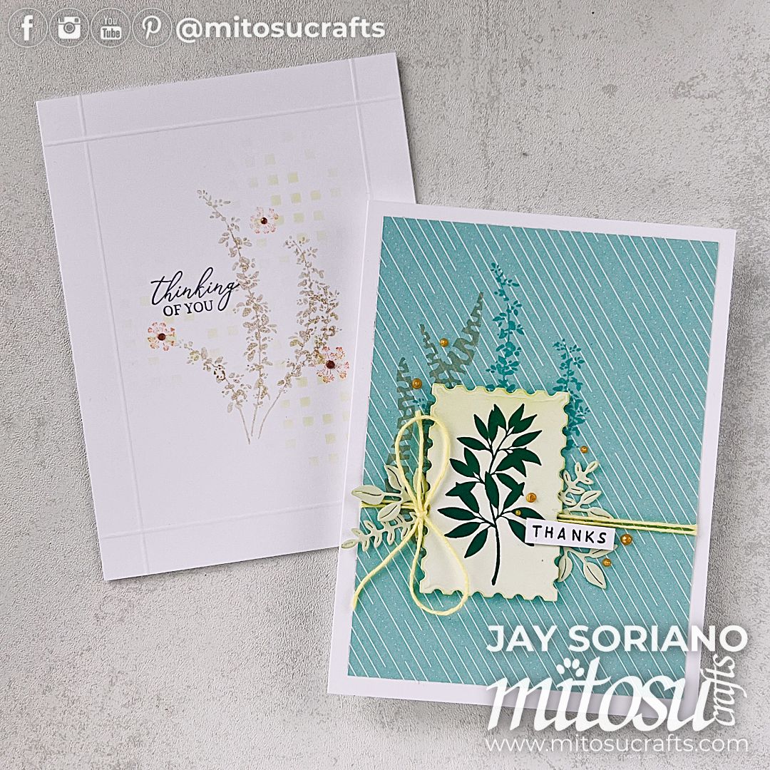 Stampin' Up! Botanical Layers SAB #2 Cards - Mitosu Crafts