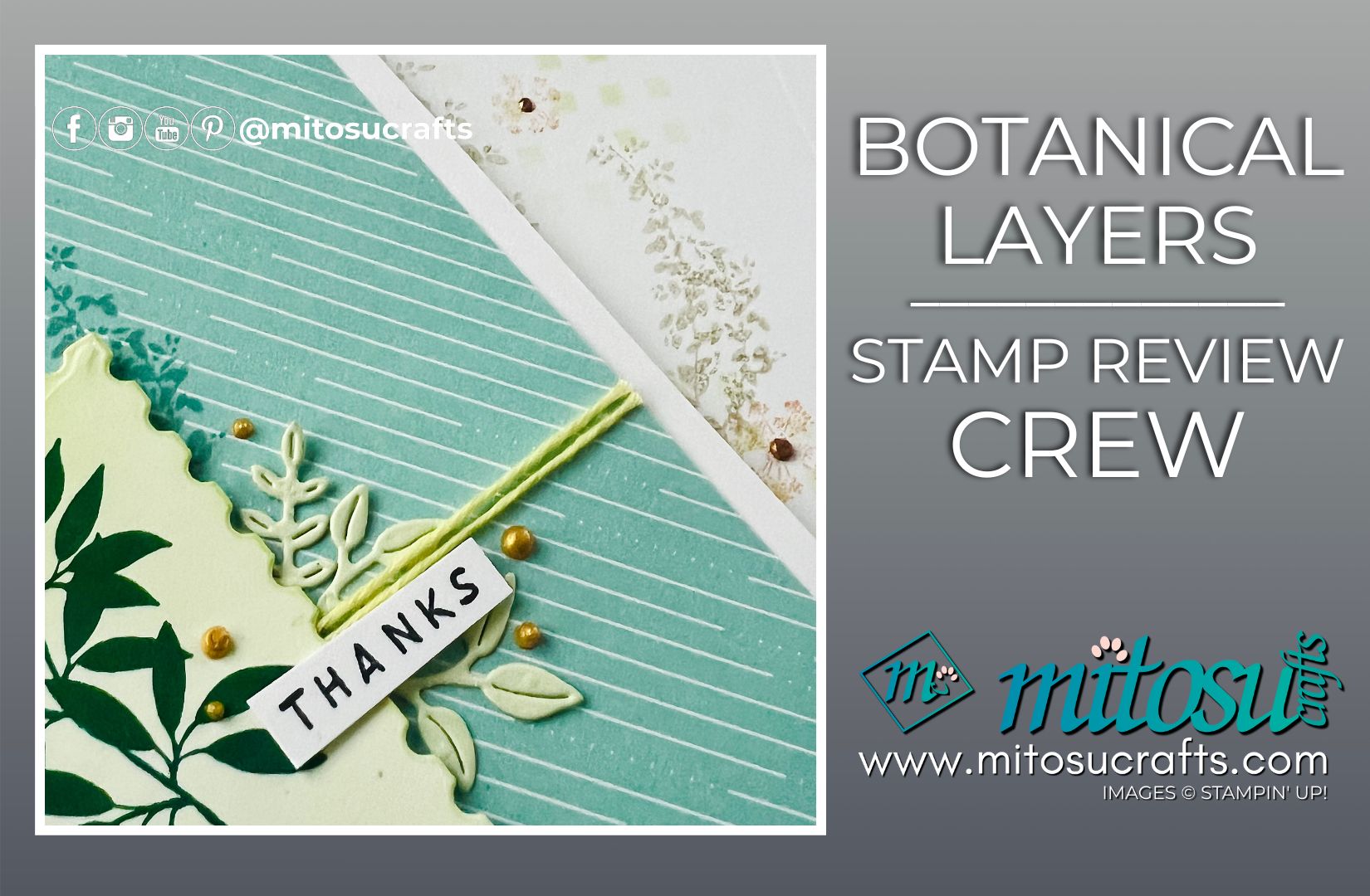 Stampin' Up! Botanical Layers SAB #2 Cards - Mitosu Crafts