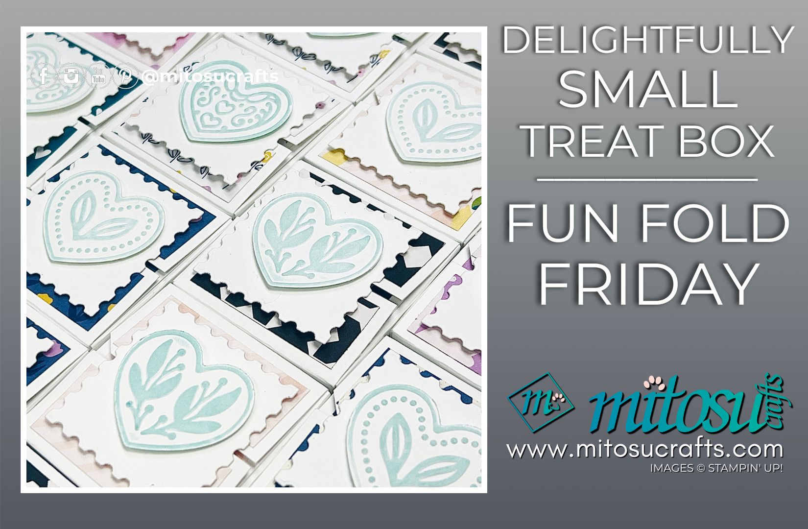 Delightfully Small Treat Box - 2024 OnStage Rotterdam Swap - Mitosu Crafts