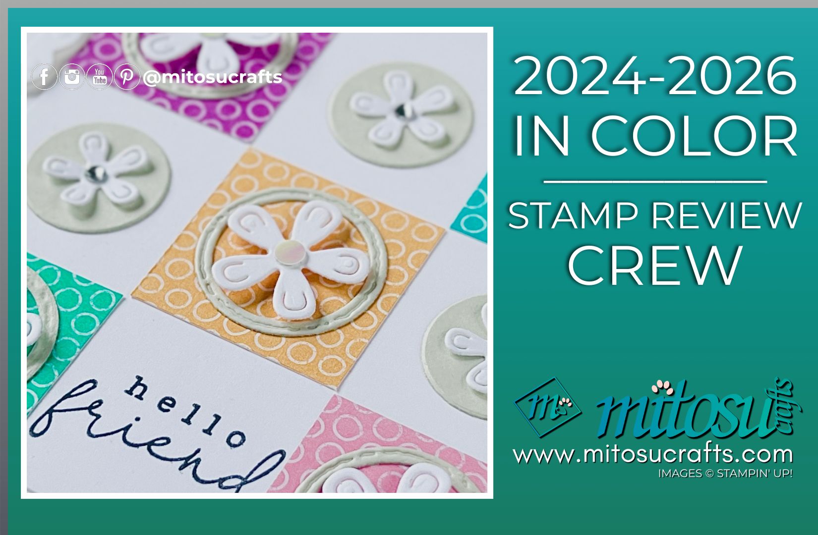 2024-2026 In Color Card Ideas - Mitosu Crafts