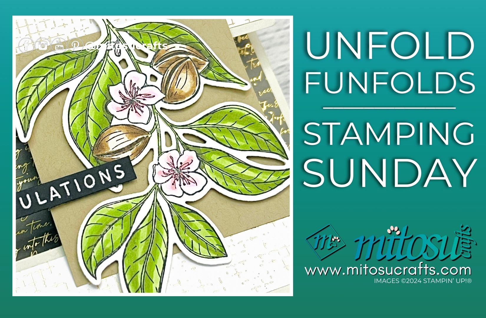 Floating Panel Fun Tent Fold Card for Stamping Sunday - Mitosu Crafts