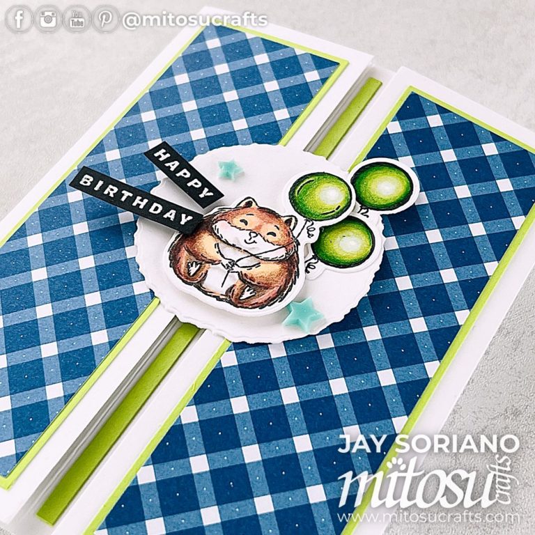 Fluffiest Friends Hamster Majestic Gate Fun Fold #GDP436 - Mitosu Crafts