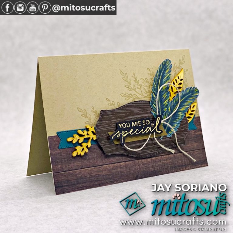 Handmade Masculine Cards with Tasteful Touches Stamp - Mitosu Crafts