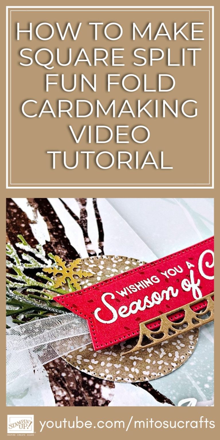 How To Make Handmade Christmas Cards with Embossing Paste - Mitosu Crafts