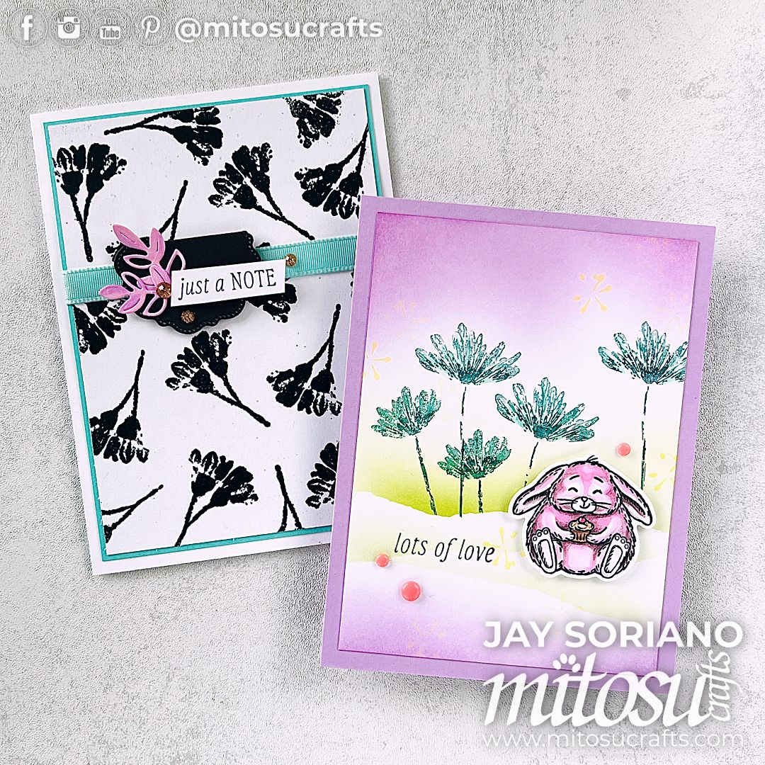 Inked & Tiled Notes of Love Card Ideas - Mitosu Crafts