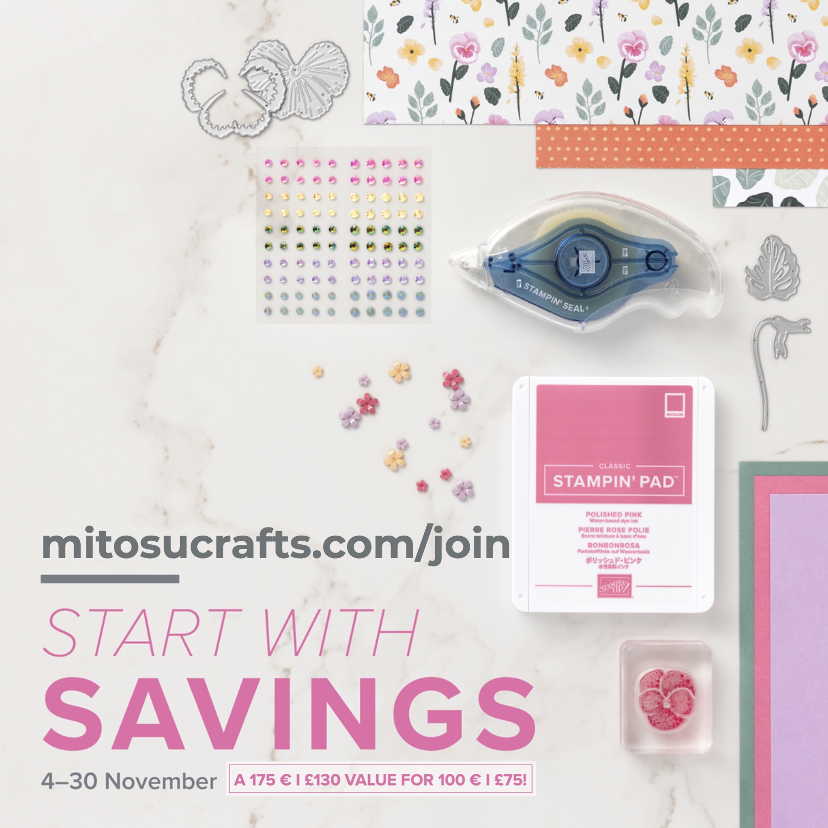Join Stampin' Up! Promotion Start with Savings - Mitosu Crafts