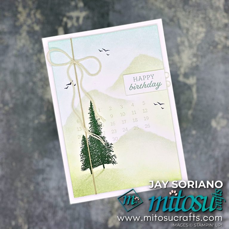 Masculine Mountain Air Cards with Soft Pastels - Mitosu Crafts