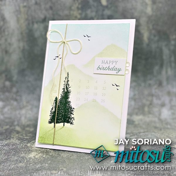 Masculine Mountain Air Cards with Soft Pastels - Mitosu Crafts