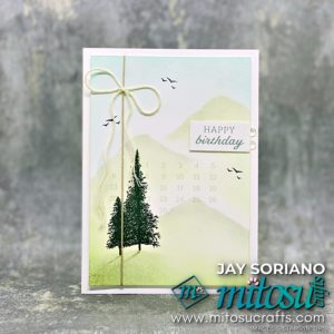 Masculine Mountain Air Cards with Soft Pastels - Mitosu Crafts