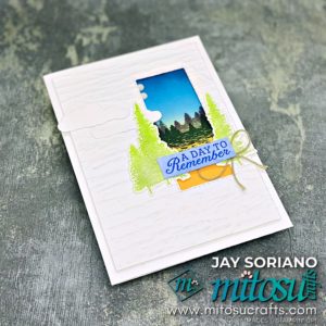 Masculine Mountain Air Cards with Soft Pastels - Mitosu Crafts