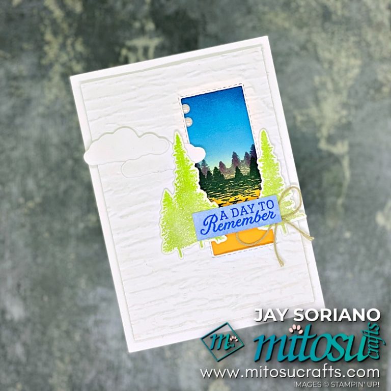 Masculine Mountain Air Cards with Soft Pastels - Mitosu Crafts