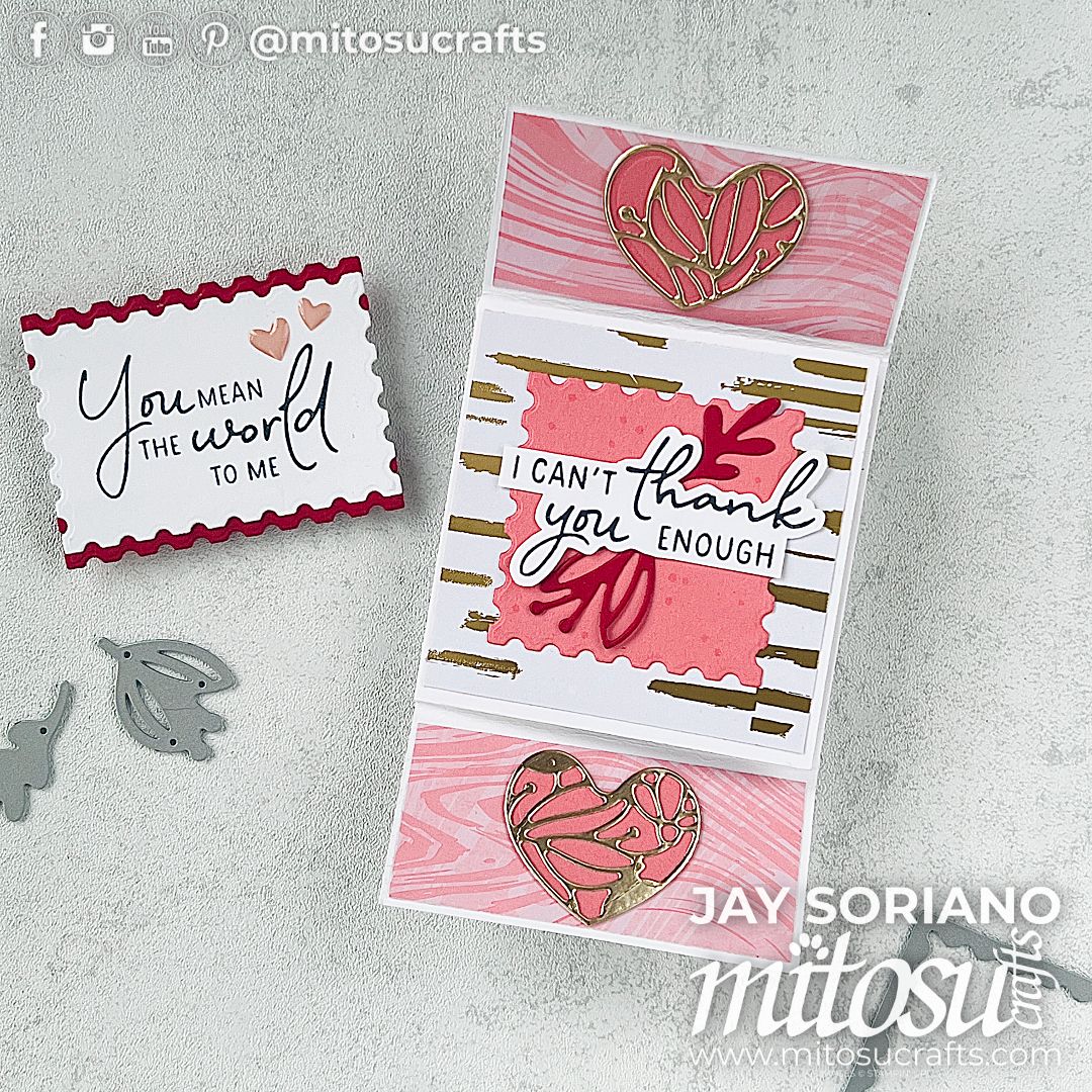 Fun Fold Mini Keepsake with Stampin' Up! Perennial Postage - Mitosu Crafts