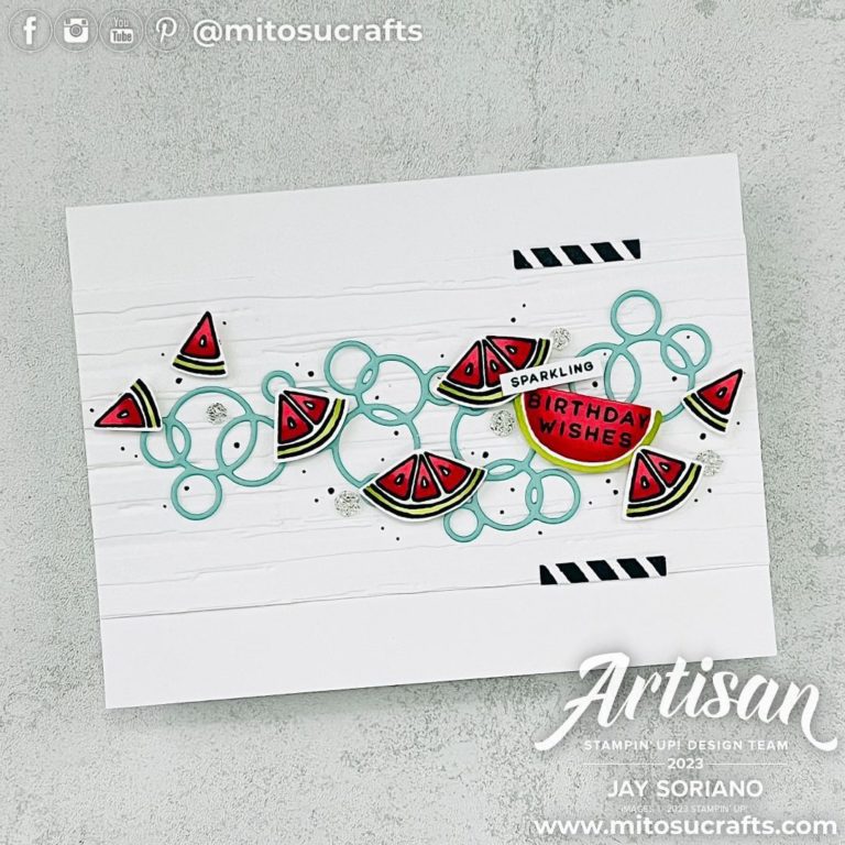 Stampin' Up! Simply Sparkling Twinkling Watermelon Card #GDP421 ...
