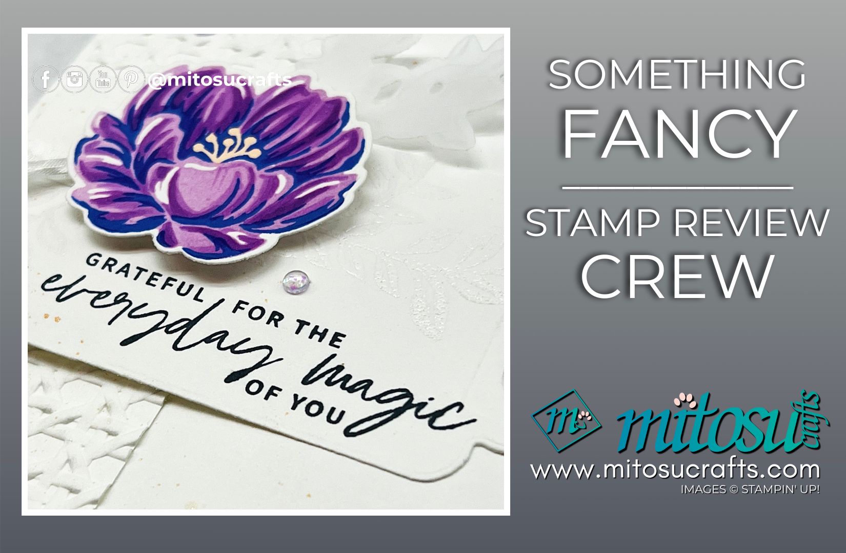 Stampin' Up! Something Fancy Fold Card - Mitosu Crafts