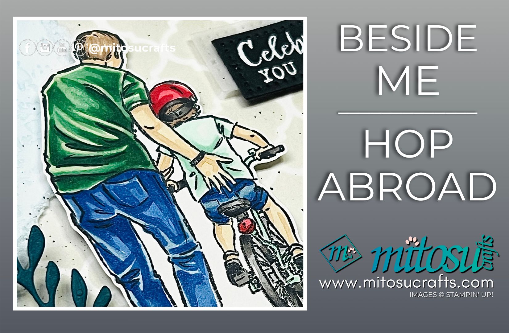 Masculine Card with Beside Me Colouring - Mitosu Crafts