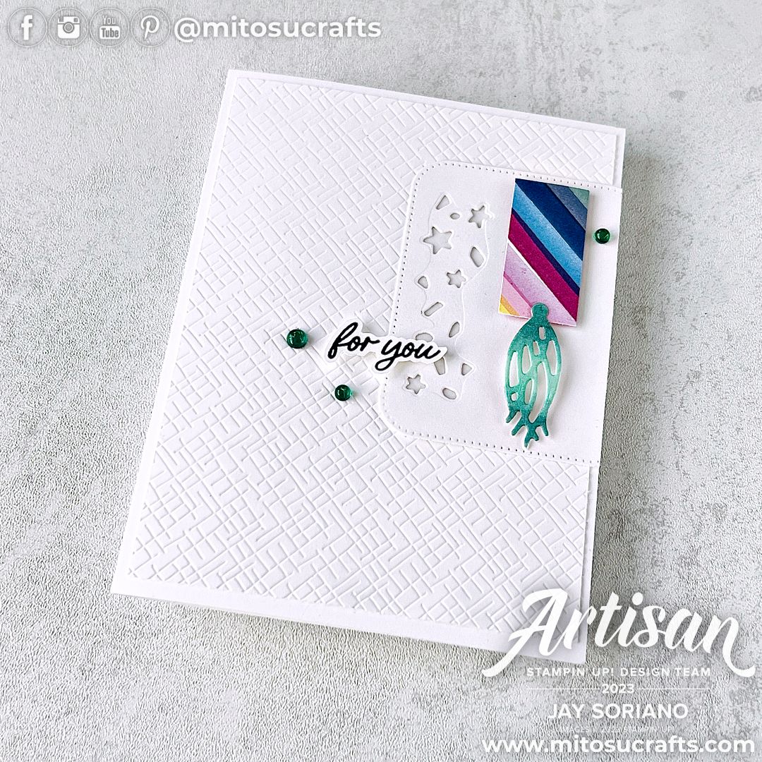 Easy Stampin' Up! Bright & Beautiful DSP Scrap Card Ideas - Mitosu Crafts