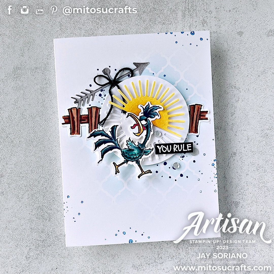 How To Make A Fun Card with Stampin' Up! Hey Chuck - Mitosu Crafts