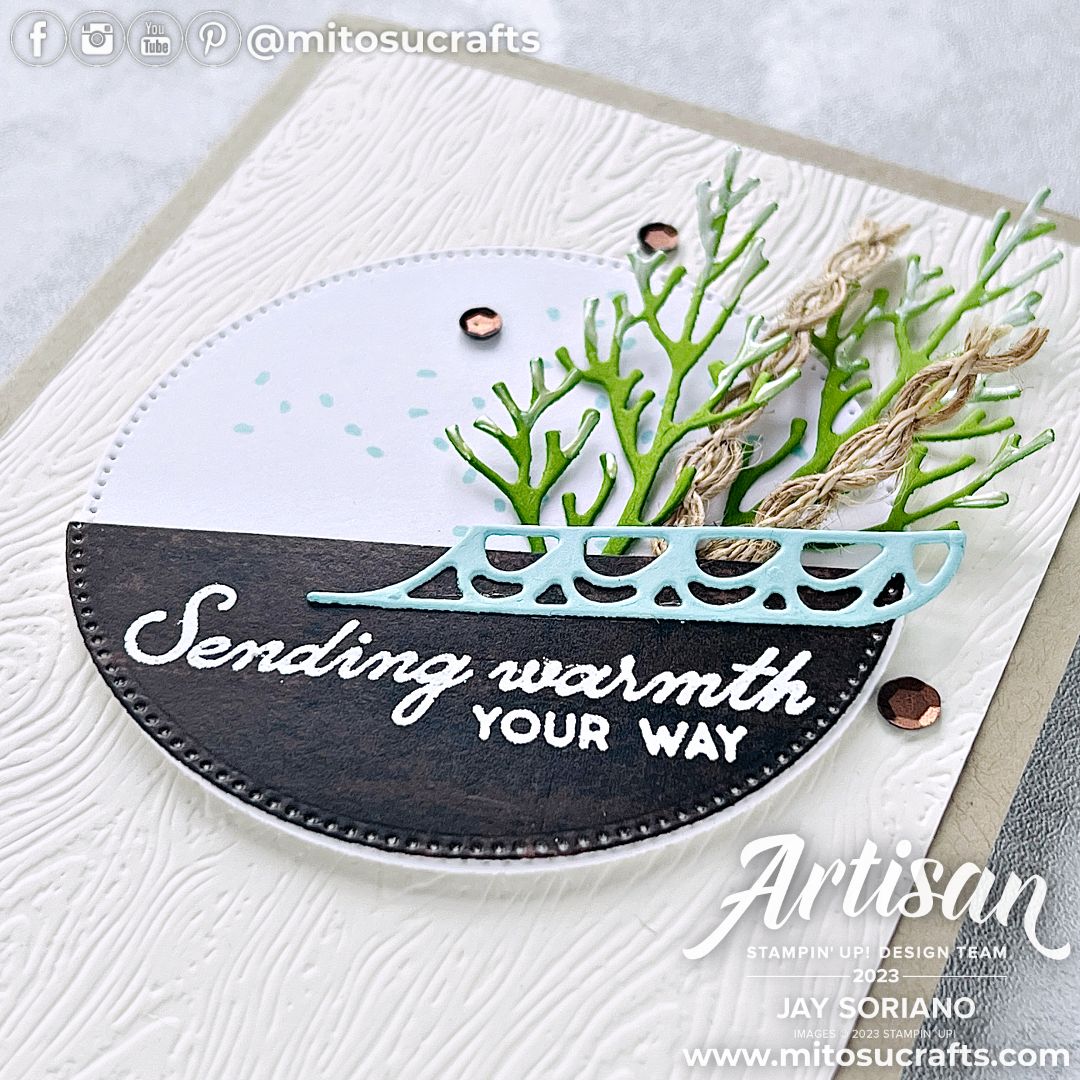 How To Make A Christmas Card with Die Cut Trees - Mitosu Crafts