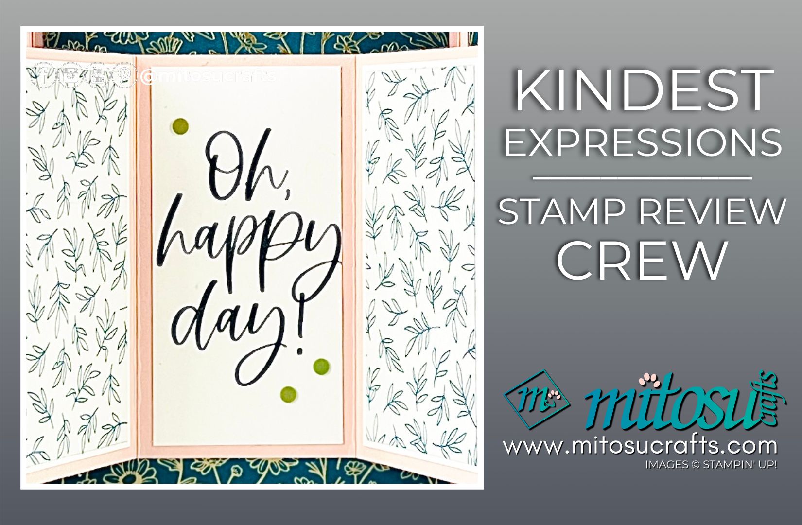 How To Make A Winged Gate Fun Fold Card - Mitosu Crafts