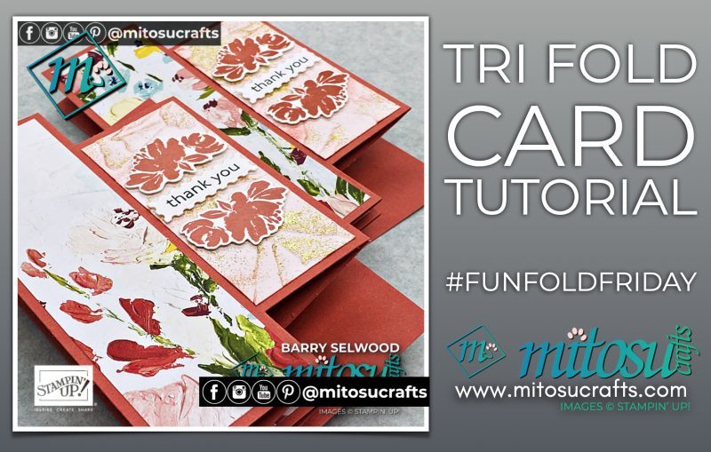 How to Make a Tri Fold Card | #funfoldfriday - Mitosu Crafts