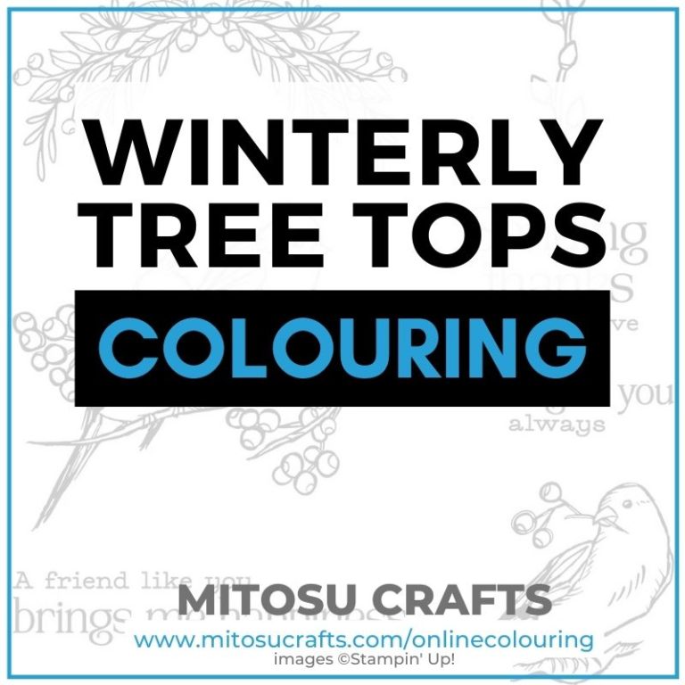 Winterly Tree Tops Colouring - Mitosu Crafts